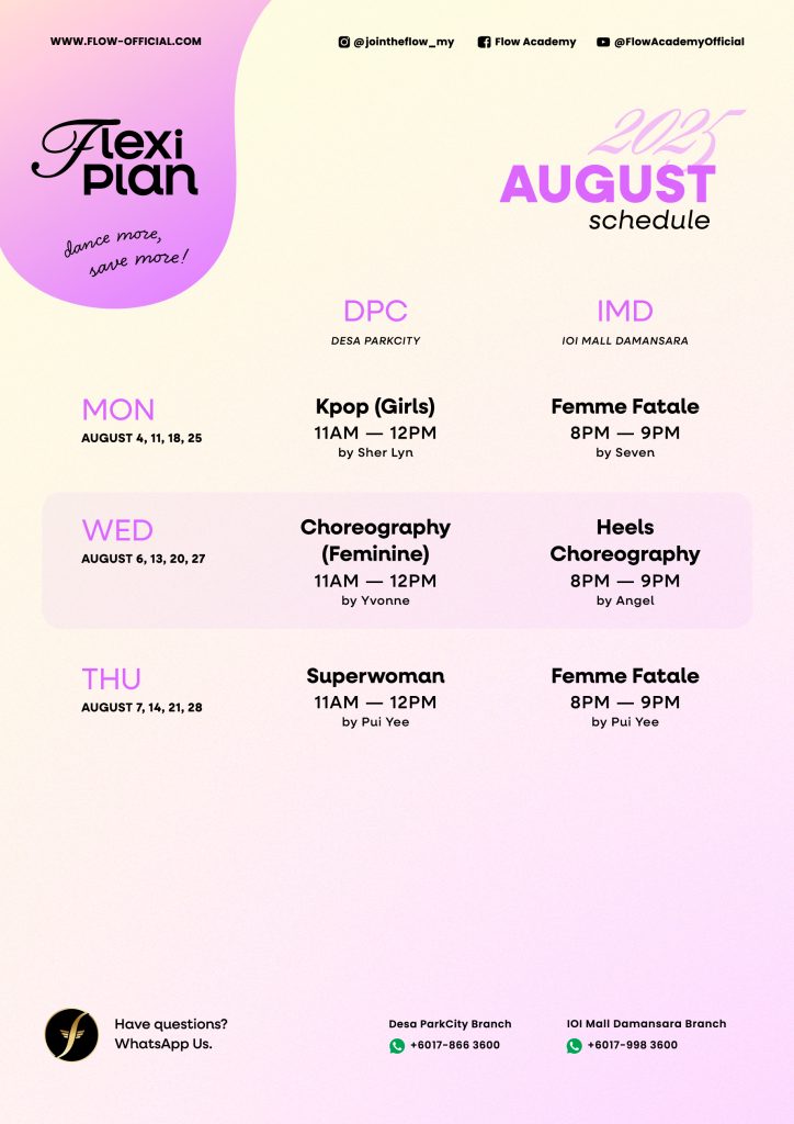 Schedule Flexi Plan - Flow Academy